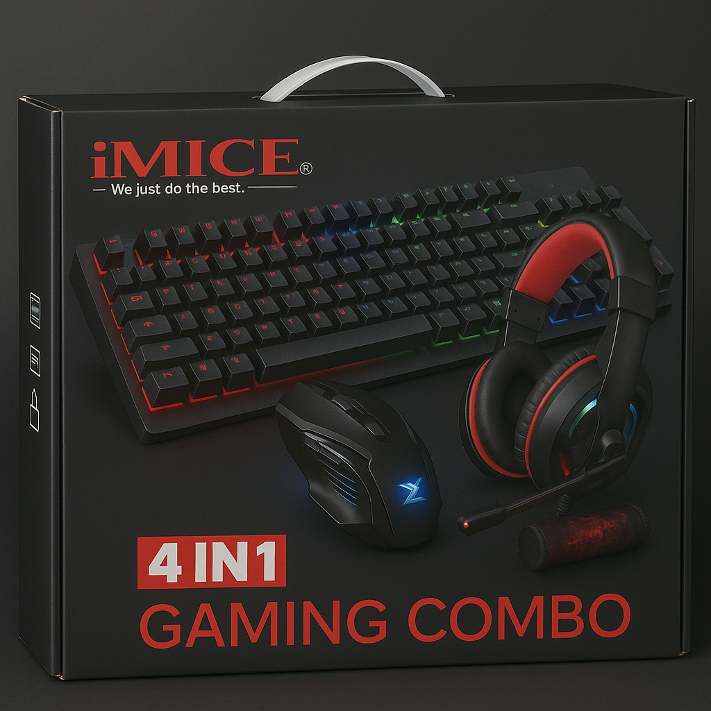 Combo Gamer iMice - Teclado, Mouse, Audi – elKawi